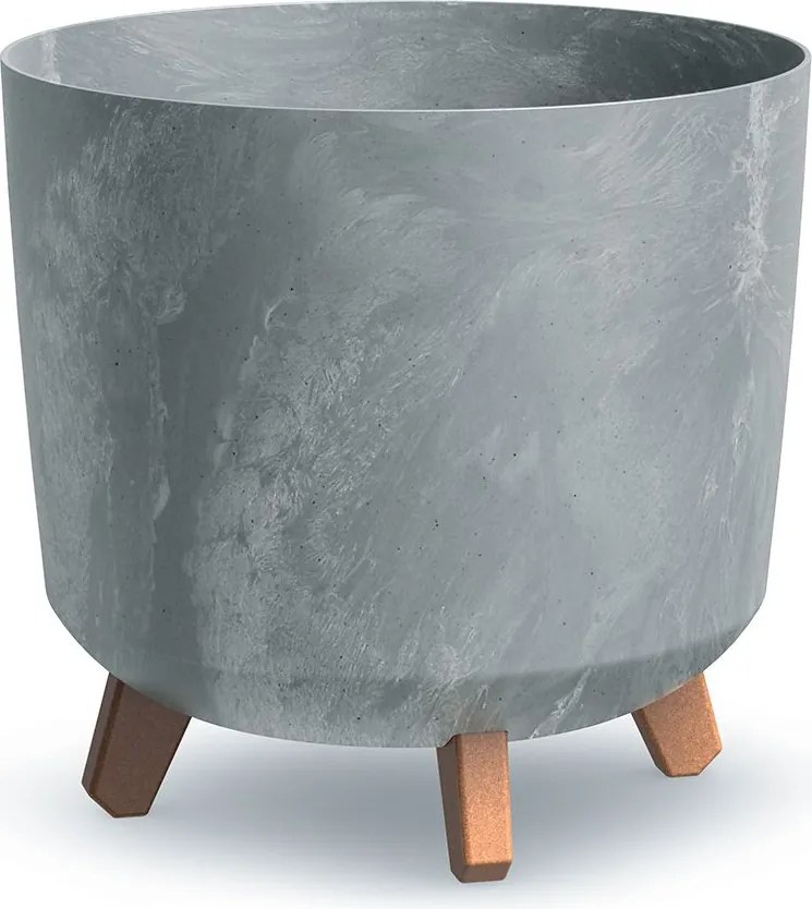 PRO Květináč GRACIA TUBUS BETON EFFECT 29,8 cm šedý