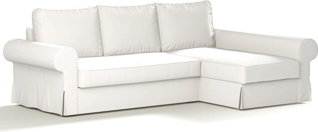 Potah na pohovku IKEA Backabro rozkládací se šezlongem barva bílá