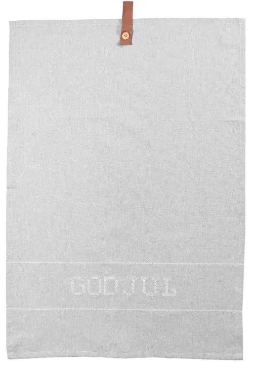 Kuchyňská utěrka God Jul Light Grey 50x70 cm Storefactory Scandinavia