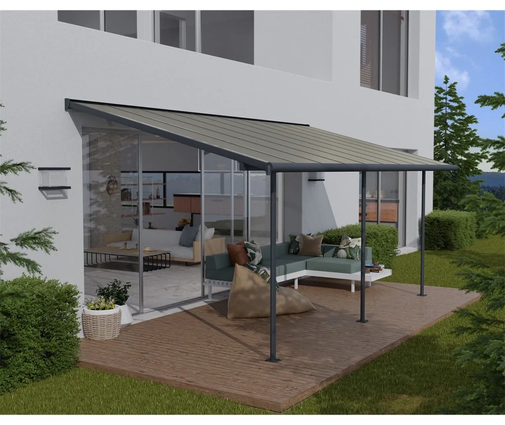 Palram Capri 5400 antracit 3 x 5,46 hliníková (montovaná) pergola
