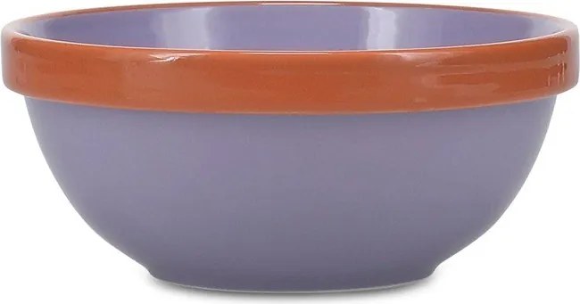 Oranžová/fialová miska z kameniny 710 ml Duo – ONA
