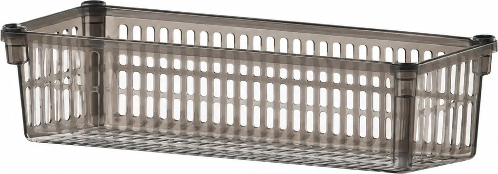 Orion Úložný koš, box a organizér extra hluboký 50cm x 20cm INVA, kouřový