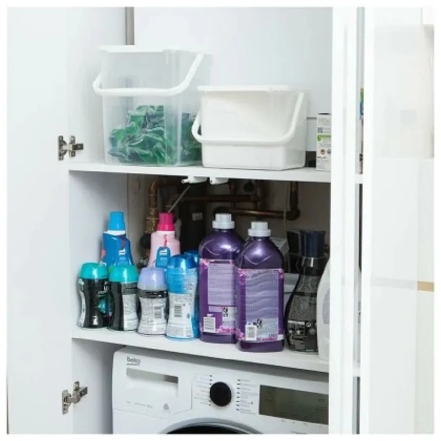 Rotho Nádoba na prací prášek, granule nebo bioodpad – 4,5 l DETERGENT Transparentní