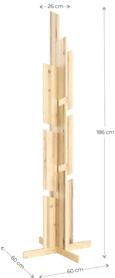 Věšák z borovicového dřeva v přírodní barvě 60x186 cm Keeper – Karup Design