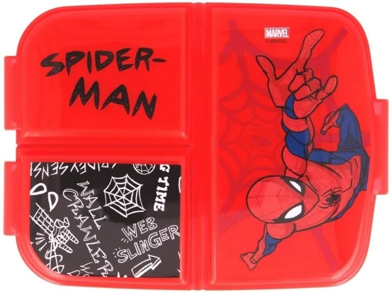 Multibox na svačinu Spiderman se 3 přihrádkami