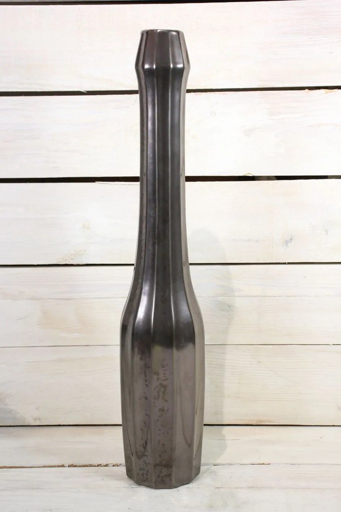 Keramická váza - tmavě šedá (v. 47 cm)  moderní stylu