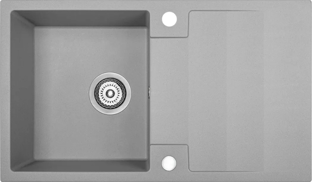 Kuchinox Rab, 1-komorový granitový dřez 760x440x160 mm, šedá, LAV-SBF_511Y