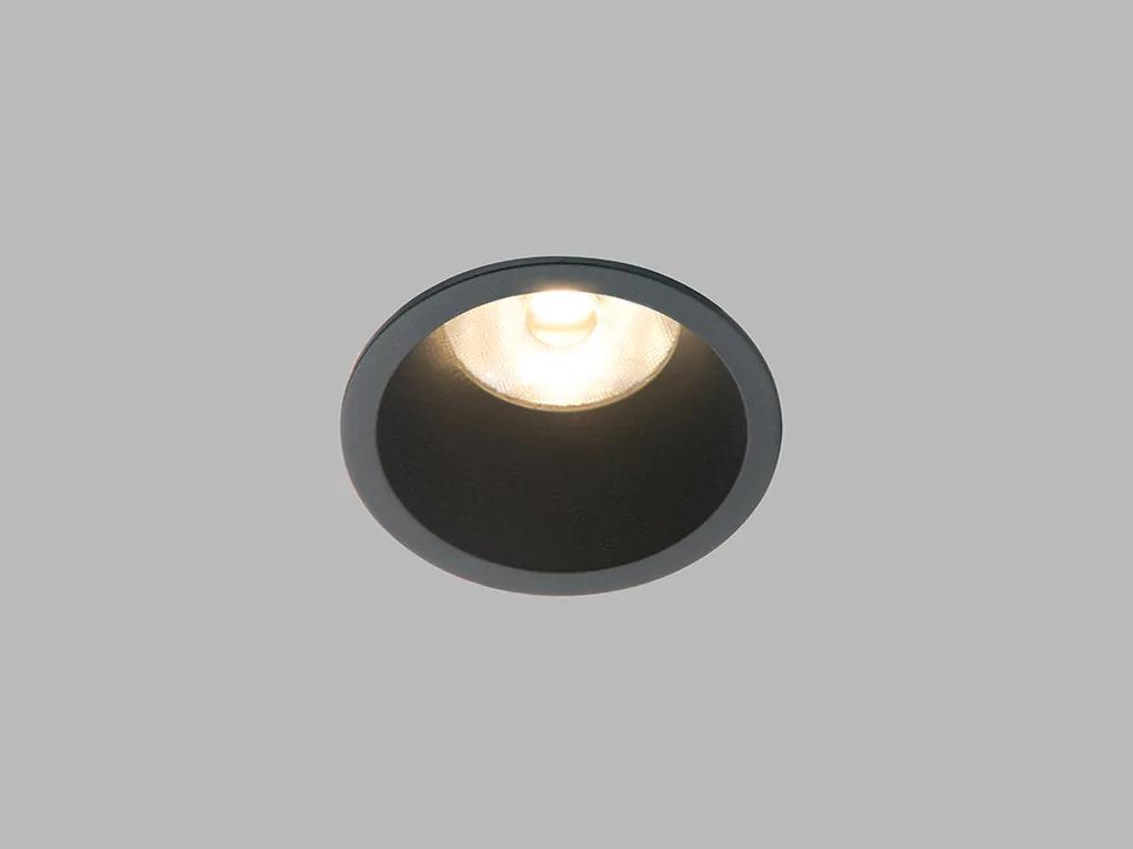 LED2 2250333 RAY M zápustné bodové svítidlo 75mm 10W / 850lm 3000K černá  Zápustné osvětlení do zdi | BIANO