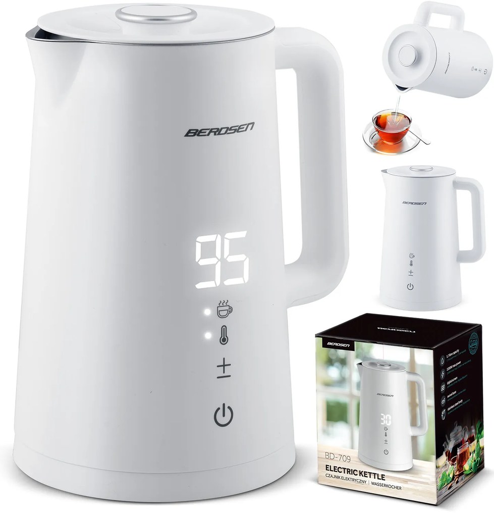 Rychlovarná konvice 1,7 l Berdsen BD-709 bílá