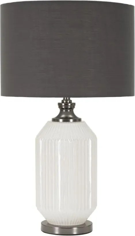 Stolní lampa Brighty 65 cm šedo-bílá