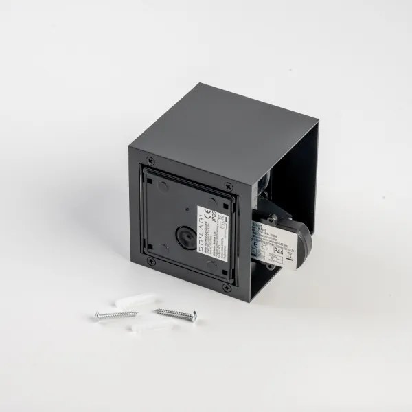 BRILAGI - LED Venkovní nástěnné svítidlo se senzorem CUBE LED/6W/230V černá IP65