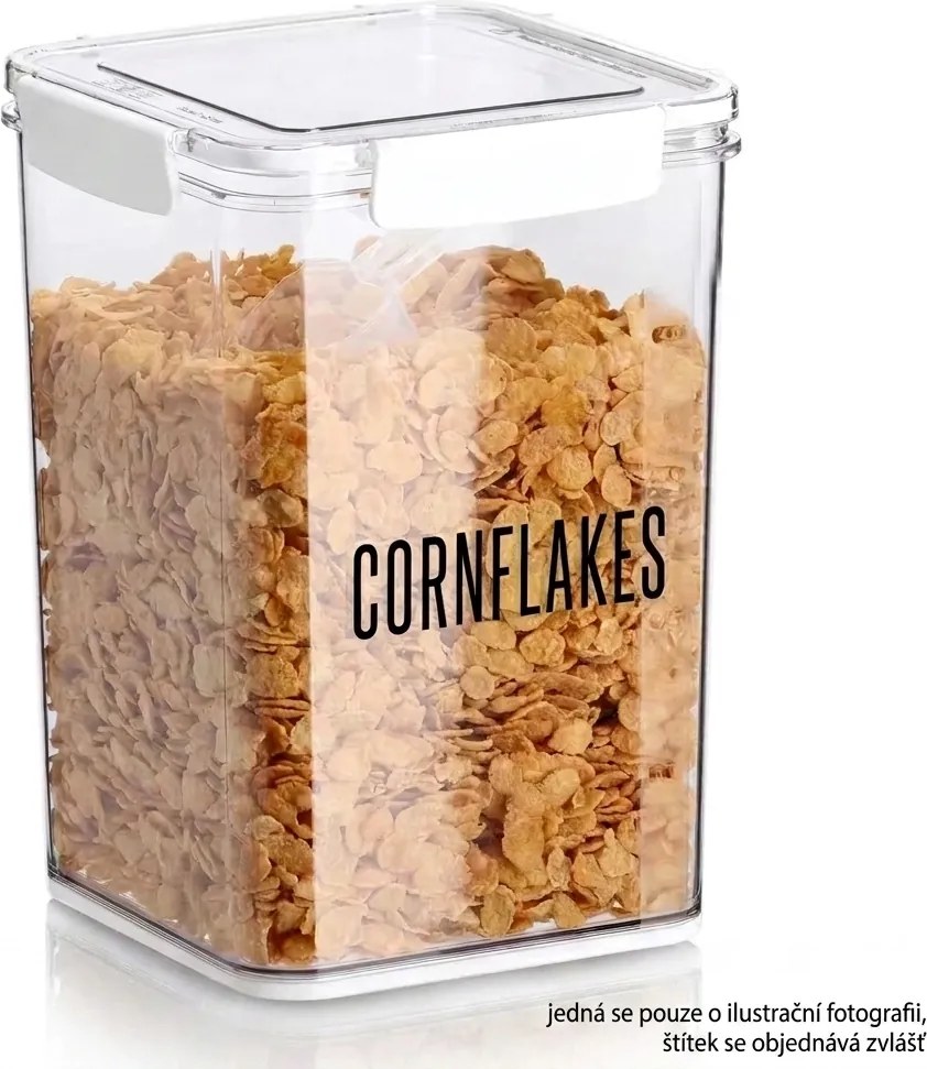 Zeller Present Dóza na potraviny s 4 klipy, včetně odměrky, 5100 ml, COMPACTA