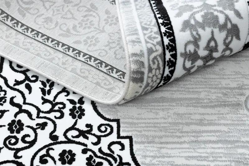 Dywany Łuszczów Kusový koberec Gloss 8490 52 Ornament ivory/grey ROZMĚR: 200x290