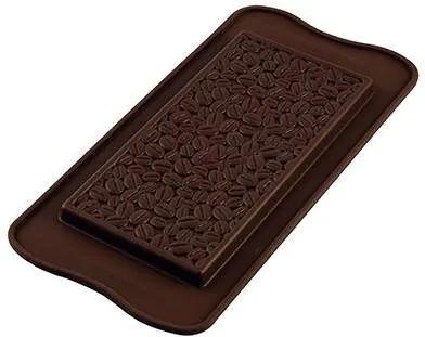 Silikonová forma na čokoládu – tabulka kávová zrna - Silikomart