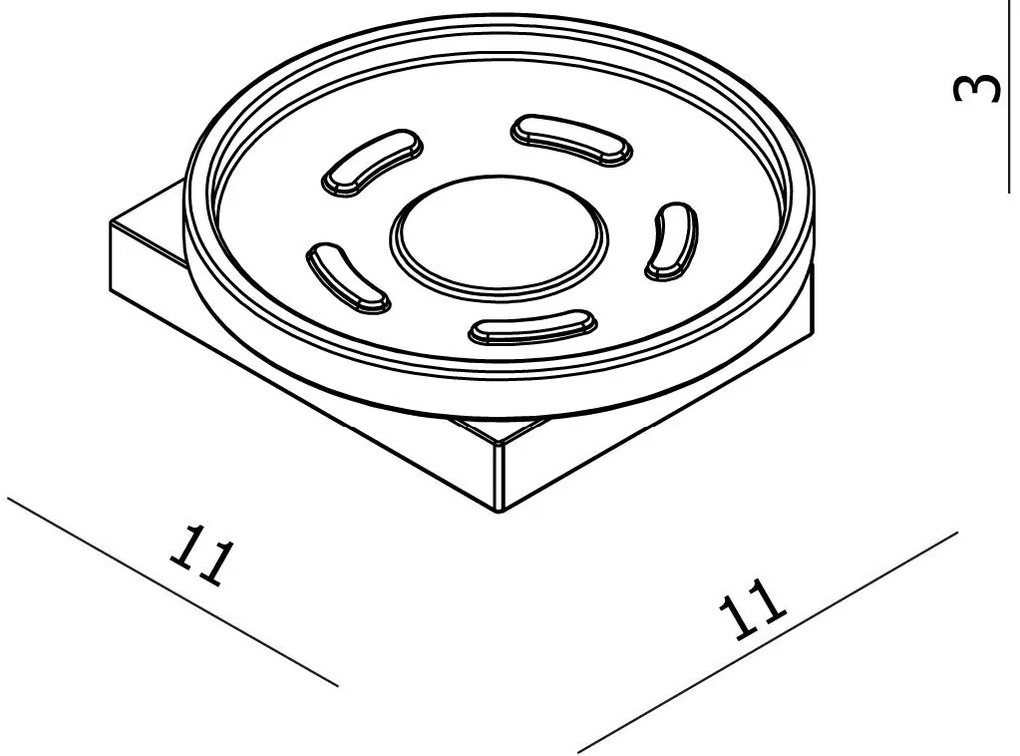 Sapho, QUINNY mýdlenka, chrom, QE512