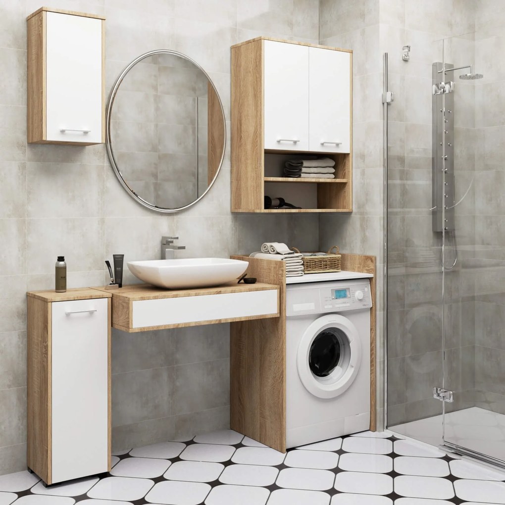 Závěsná koupelnová skříňka Fin W64 2D 64 cm - výběr z 8 provedení