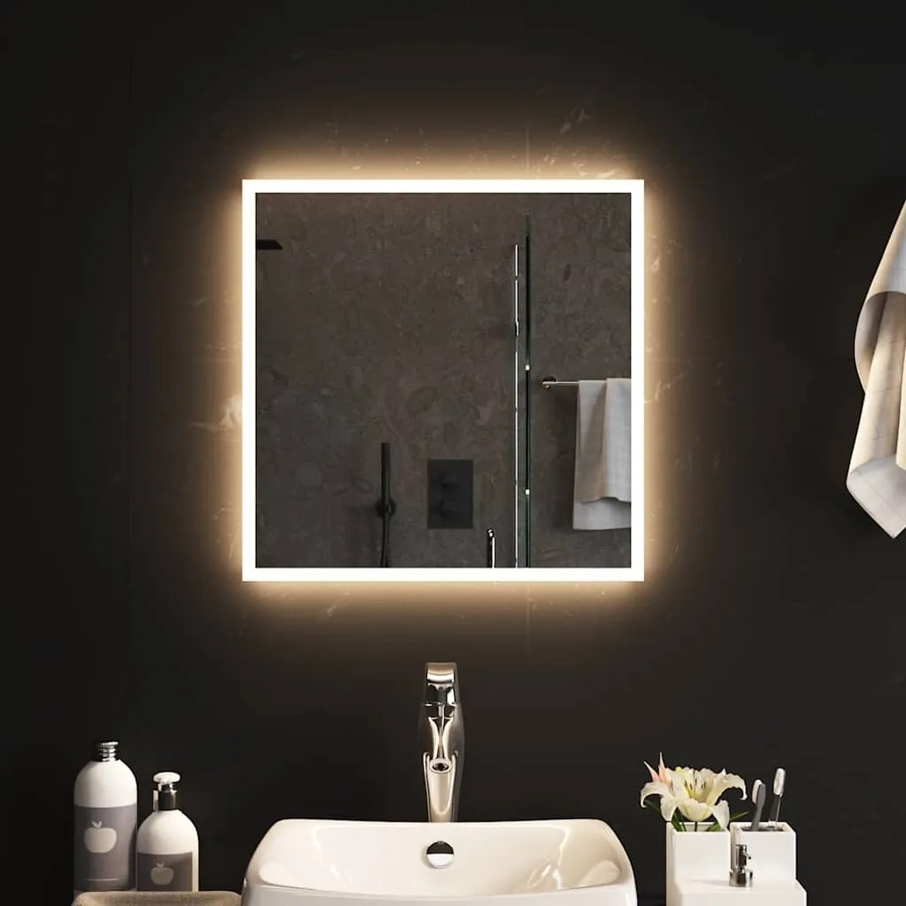 Koupelnové zrcadlo s LED osvětlením 50x50 cm 151758