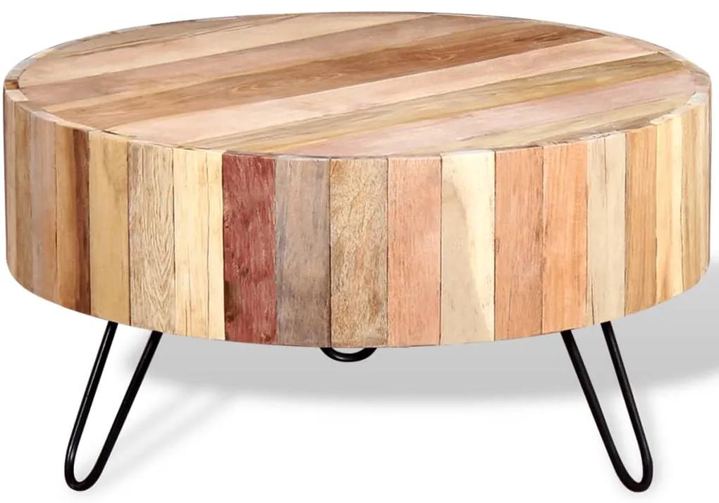 244237 vidaXL Konferenční stolek masivní recyklované dřevo