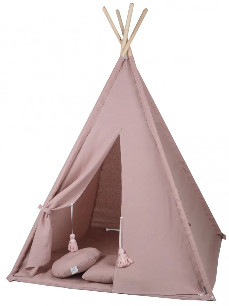 Vigvam design Teepee My Linen World, Rose - ČTVERCOVÉ BEZ DOPLŇKŮ