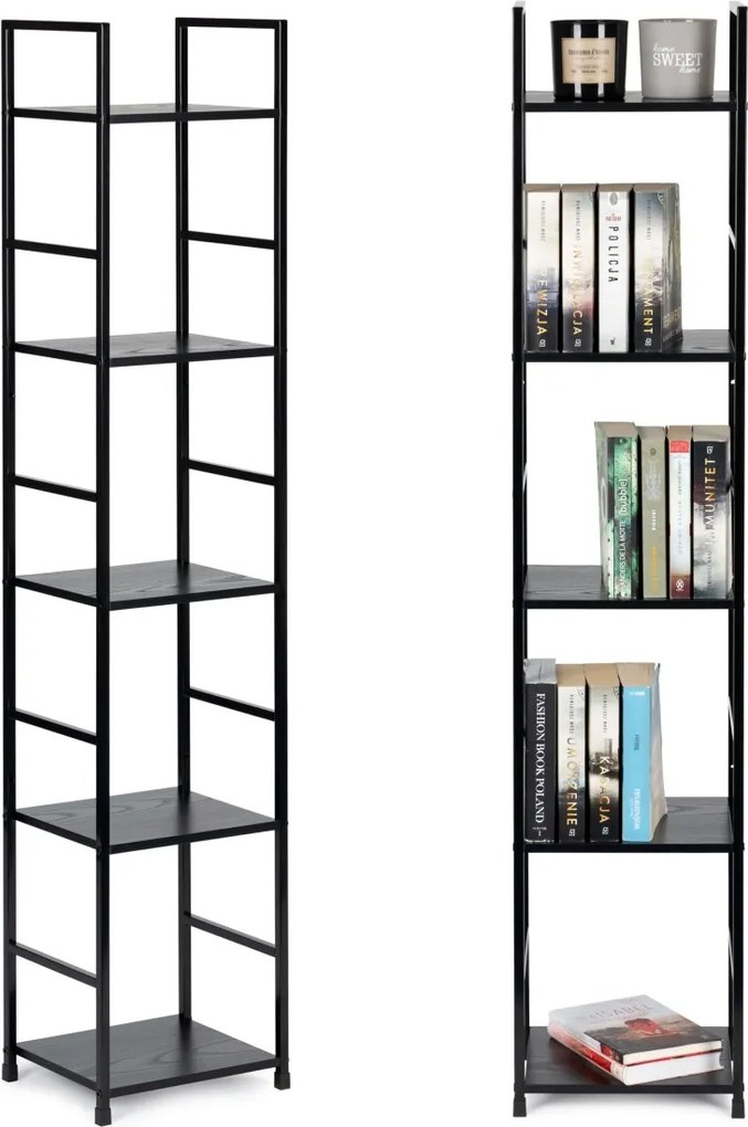 Regál LOFT 29 cm černý