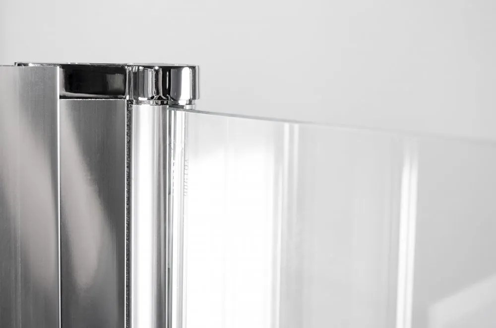 ARTTEC Sprchový kout rohový COMFORT D 35 čiré sklo 132 - 137 x 76,5 - 79 x 195 cm XCOM0174