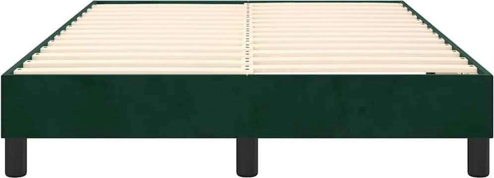 Rám postele s boxspringem tmavě zelená 120 x 200 cm samet 3120763