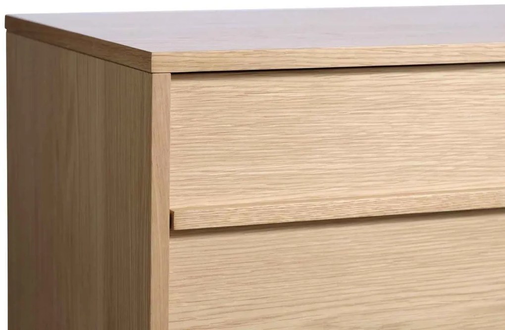 Designová komoda Zayleigh 140 cm vzor dub