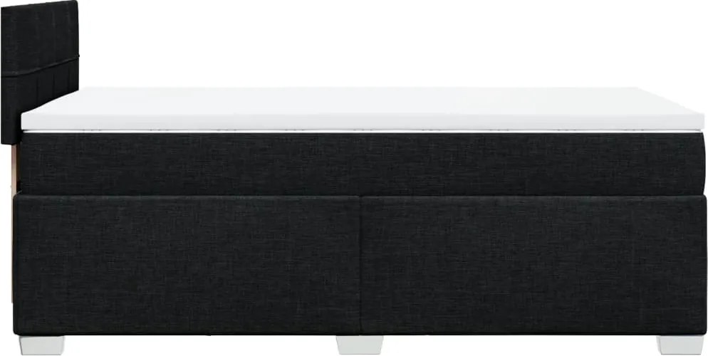 Box spring postel s matrací černá 100 x 200 cm textil 3285801