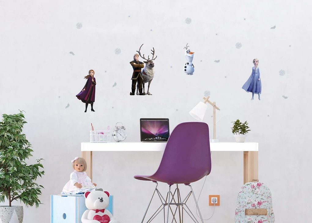 Dětská samolepka na zeď Ledové Království – Mrazivá Zima, Disney | 42.5 x 65 cm | DDK 1731