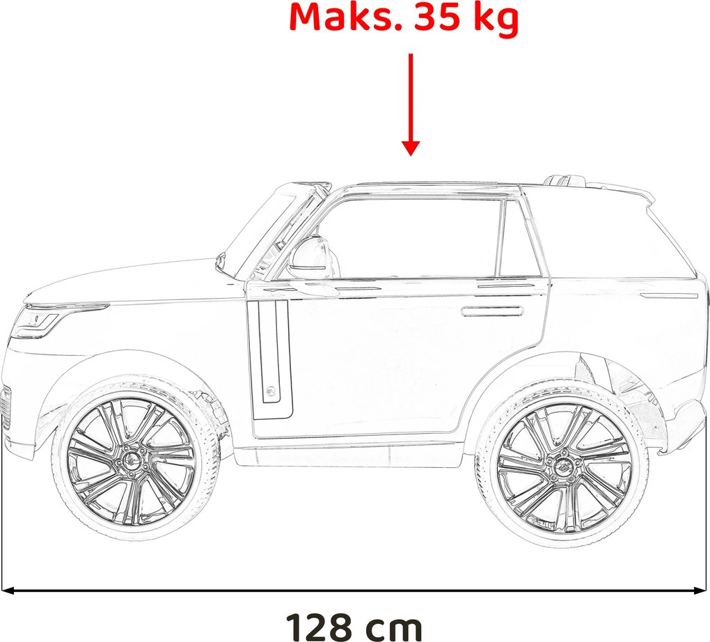 Ramiz Dětské vozidlo Range Rover SUV Lift červené