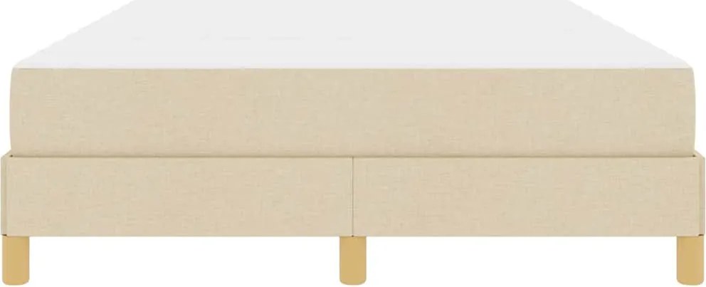Postel s boxspringem s matrací Krémová 140 x 190 cm textil 3398568