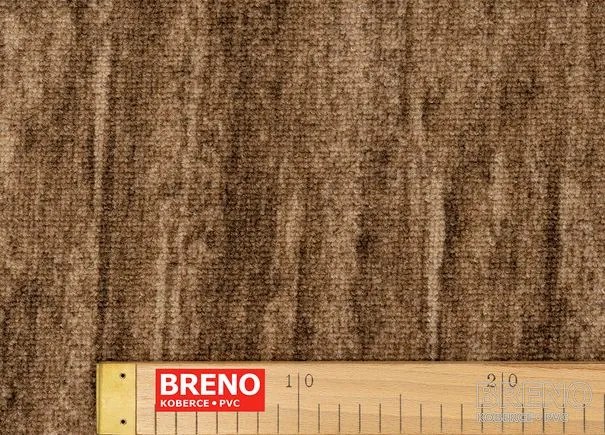 Breno Metrážový koberec TROPICAL 40 tmavě hnědý, šíře 500 cm