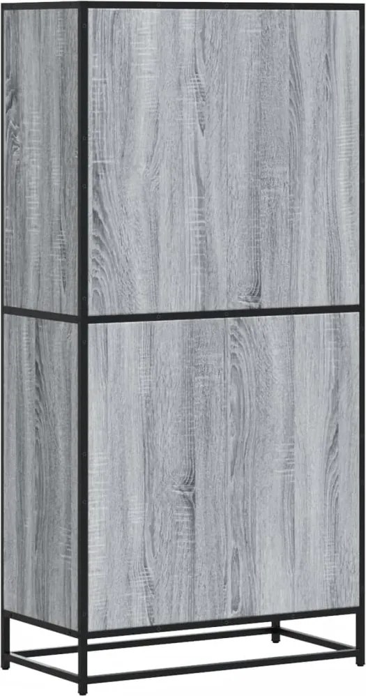 Skříň highboard šedá sonoma 68 x 35 x 139 cm kompozitní dřevo 3300833