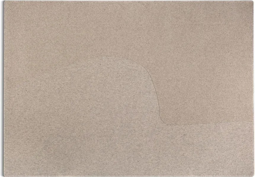 Taupe vlněný koberec 200x300 cm Abstract – Micadoni