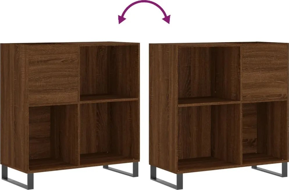 vidaXL Skříňka na LP desky 84,5 x 38 x 89 cm kompozitní dřevo [831780] Barva: Bílá