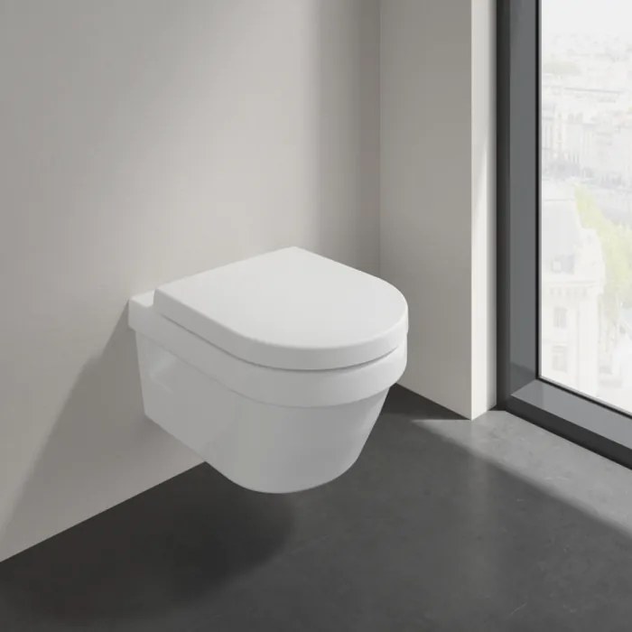 VILLEROY & BOCH Villeroy &amp; Boch ARCHITECTURA - Záchodové sedátko s poklopem, s funkcí QuickRelease a SoftClosing, bílá alpin 98M9C101