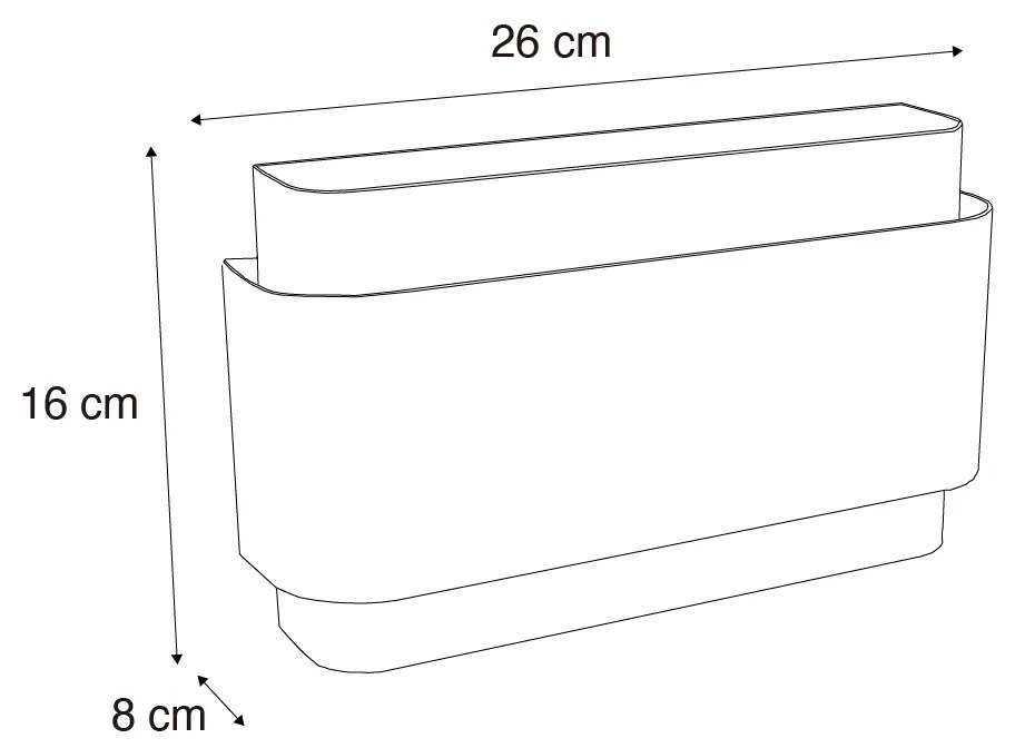 Průmyslová nástěnná lampa černá 2-světlo - Coen