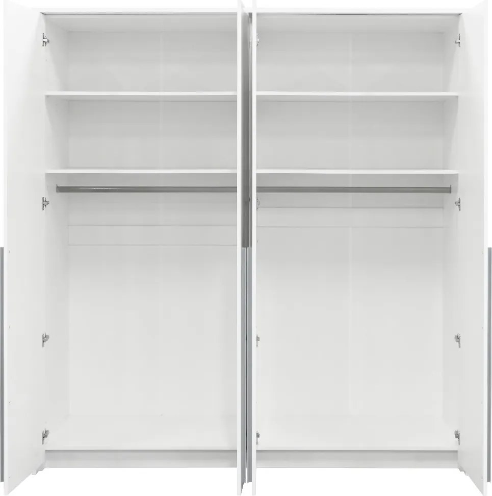 STO Šatní skříň GENUA 210 cm, Bílá