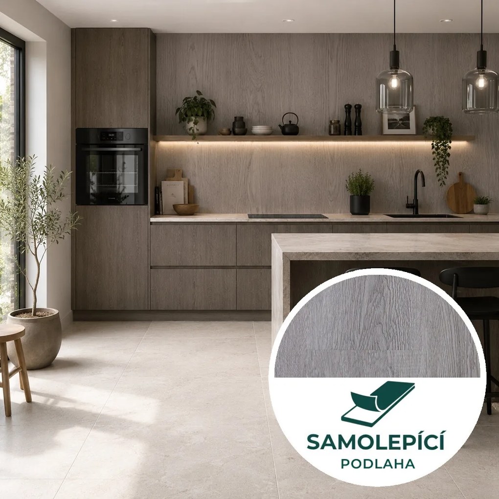 Egibi, Vinylová podlaha samolepící Canadian Design Vancouver Peel & Stick, 914,4 x 152,4 mm