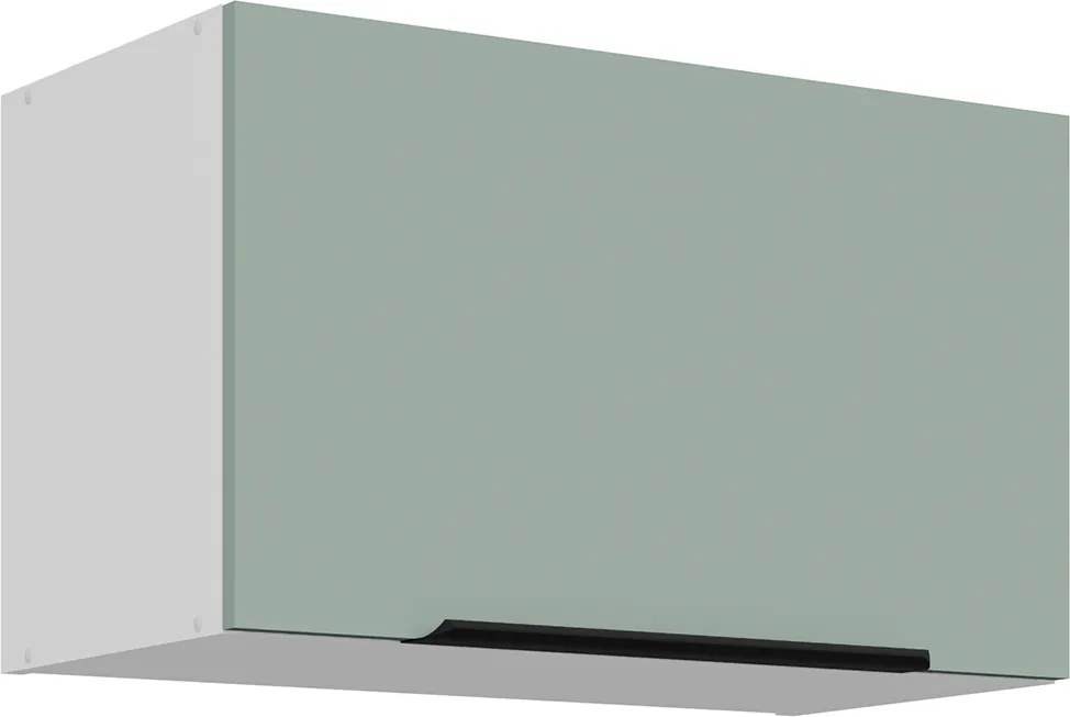 ARIA sb | horní skříňka 60 GU-36 1F výklopná | 60 cm | ANTI FINGERPRINT povrch | bílá/aquamarine