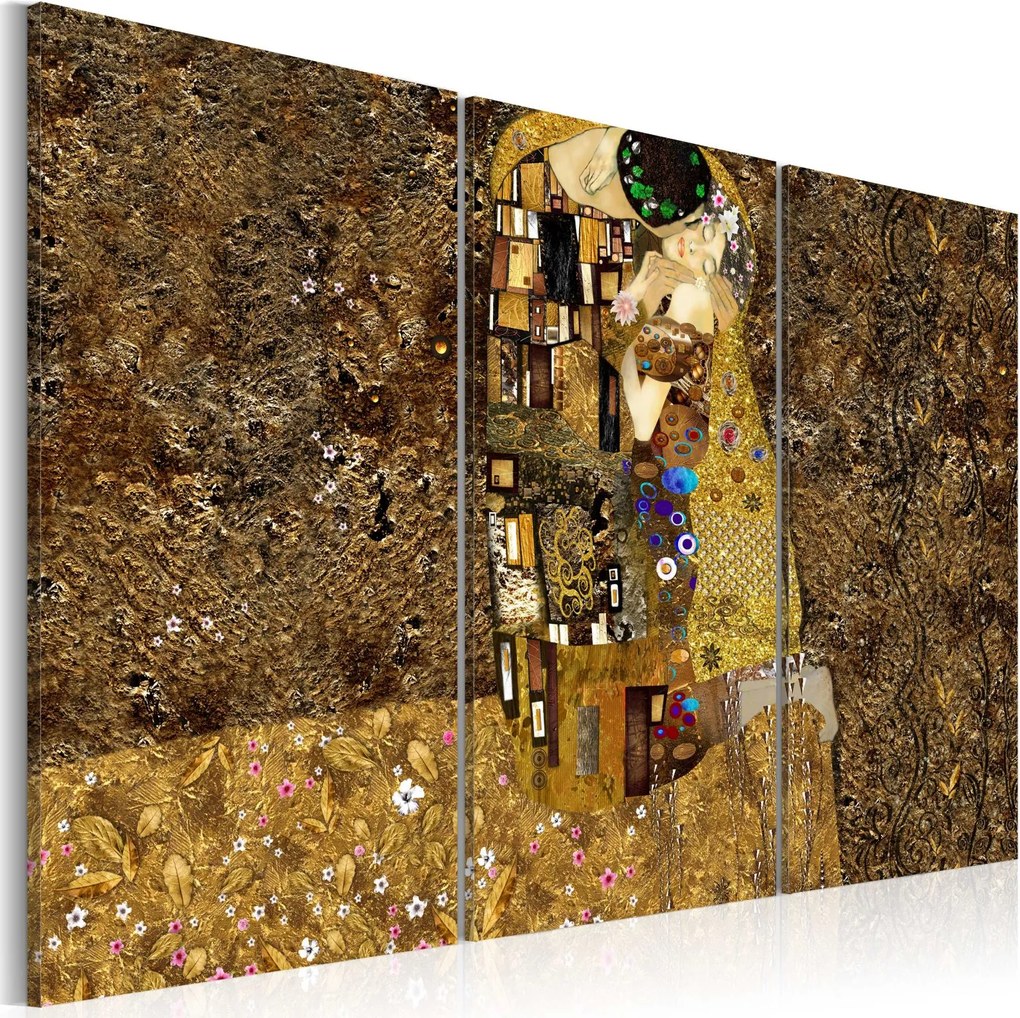 Obraz - Klimt inspiration - Kiss 120x80