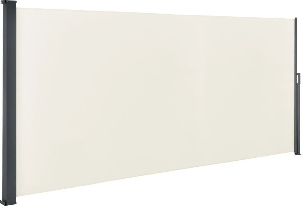 Juskys Výsuvná boční markýza Dubai Barva: béžová, Velikost: 500 × 160 cm