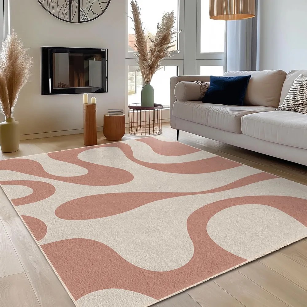 Růžový pratelný koberec 120x180 cm Strawberry Latte – Mila Home