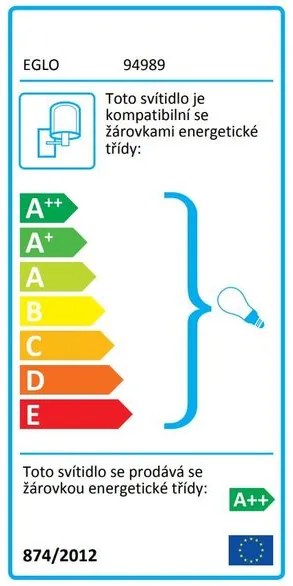 Eglo CAILIN nástěnné svítidlo G9-LED,2x2,5W, 230V, IP44, chrom