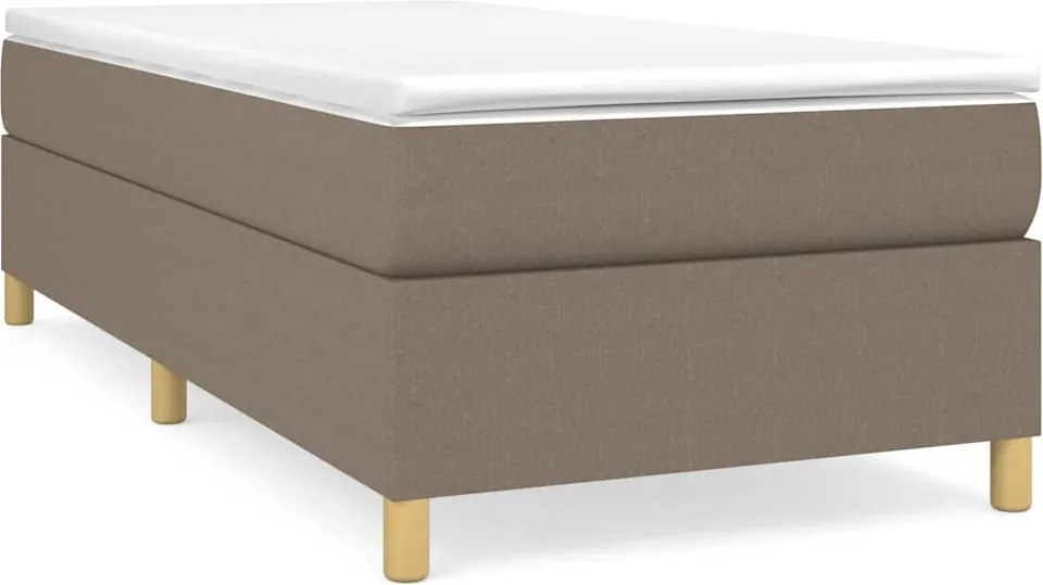 Rám postele s boxspringem taupe 90x190 cm textil 3120925
