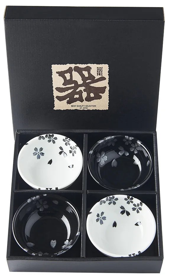 Made in Japan (MIJ) Set Misek Black & White Sakura 4 x 100 ml