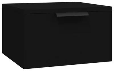 vidaXL Nástěnný noční stolek černý 34 x 30 x 20 cm