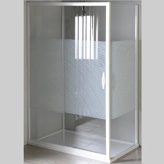 Eterno obdélníkový sprchový kout 1200x900mm L/P varianta, sklo Strip (GE6912GE3390) Gelco