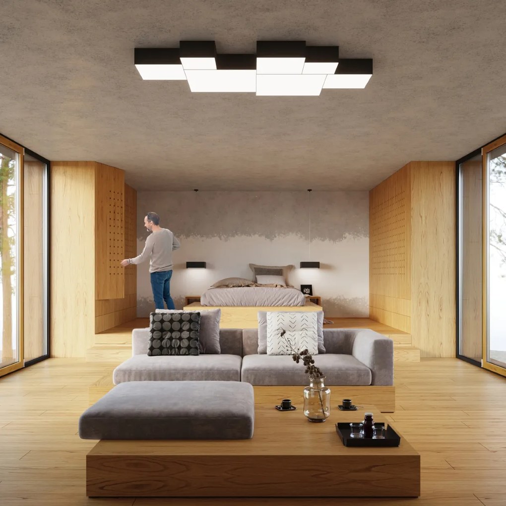 Sollux Lighting Stropní svítidlo HORUS 35 černé