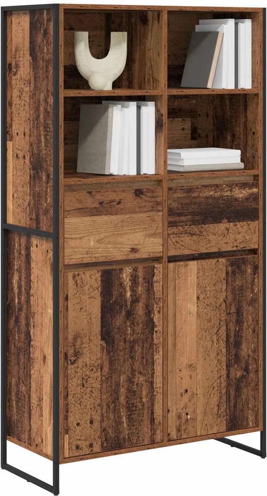 Servírovací skříň Staré dřevo 81 x 36 x 150.5 cm 3403038